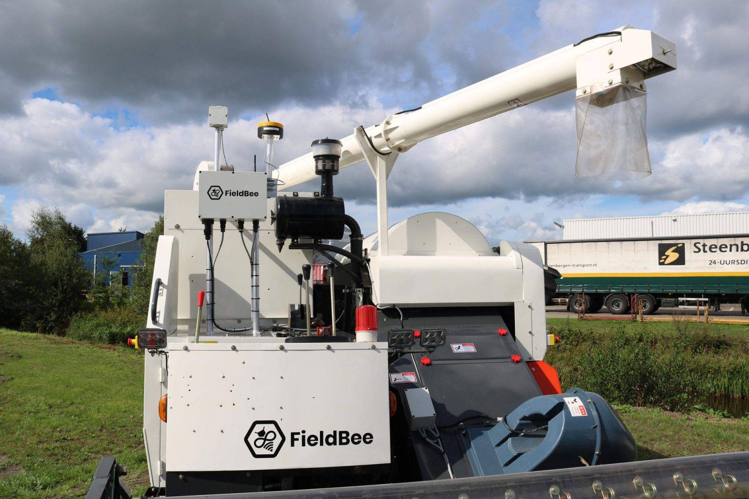 First Autonomous Harvester powered by eFarmer - Fieldbee - GPS systems ...