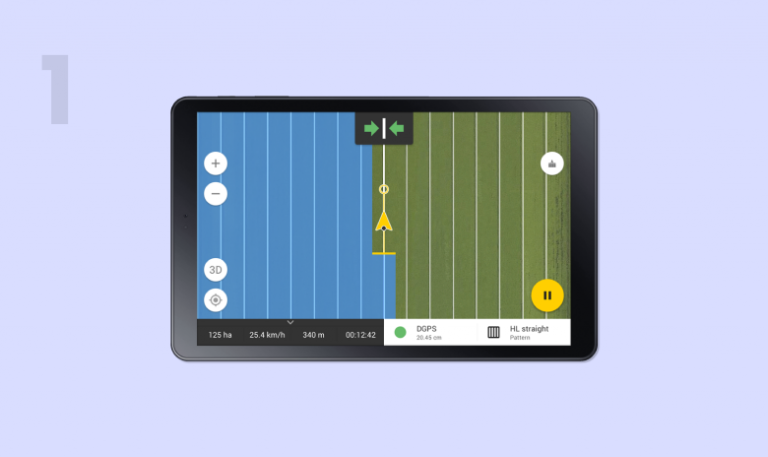 Tractor GPS navigation app
